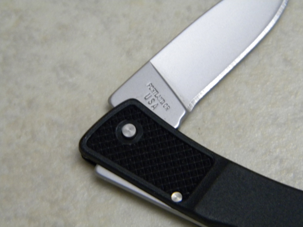 Gerber 200 Portland OR USA Black Micro LST Lockback Knife in Box