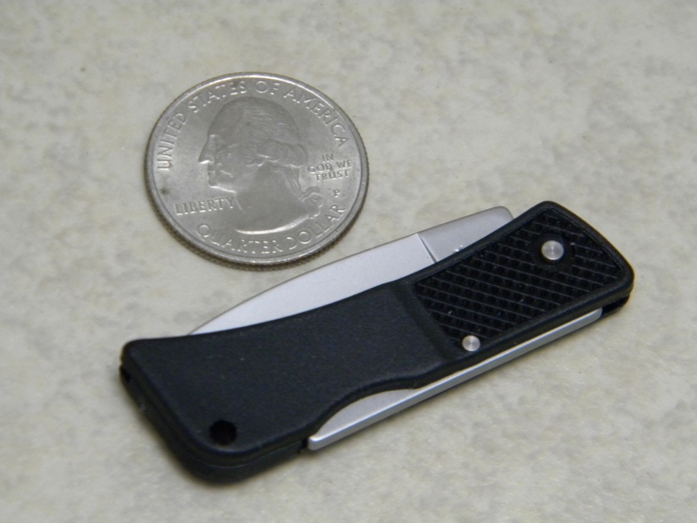 Gerber 200 Portland OR USA Black Micro LST Lockback Knife in Box