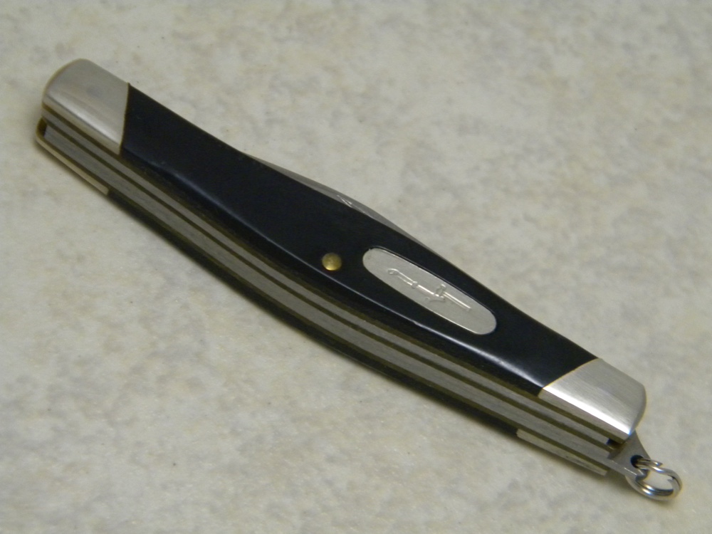 Buck 305 X USA Lancer Black Delrin 2 Blade Stockman Knife with Scissors ...