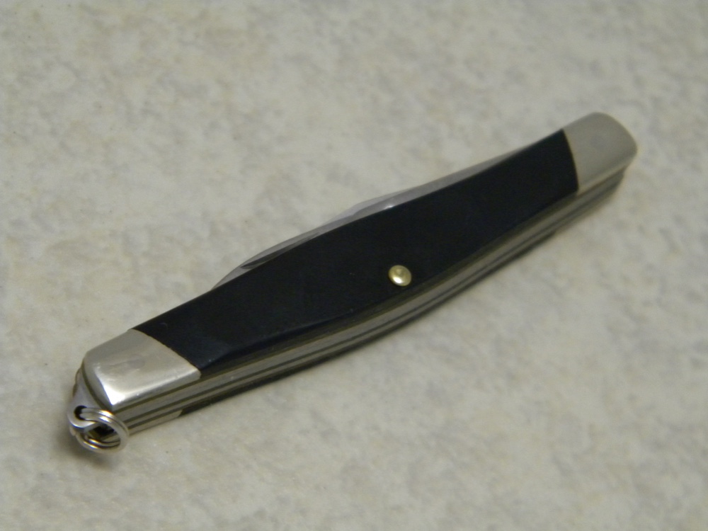 Buck 305 X USA Lancer Black Delrin 2 Blade Stockman Knife with Scissors ...