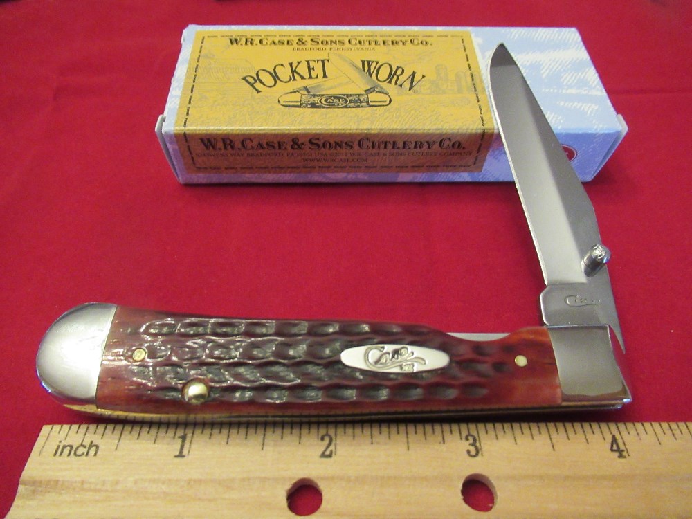 Case XX Kickstart Red Corn Cobb Jig Trapper Pattern # 6154AC SS