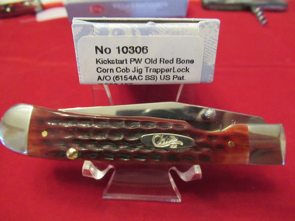 Case XX Kickstart Red Corn Cobb Jig Trapper Pattern # 6154AC SS