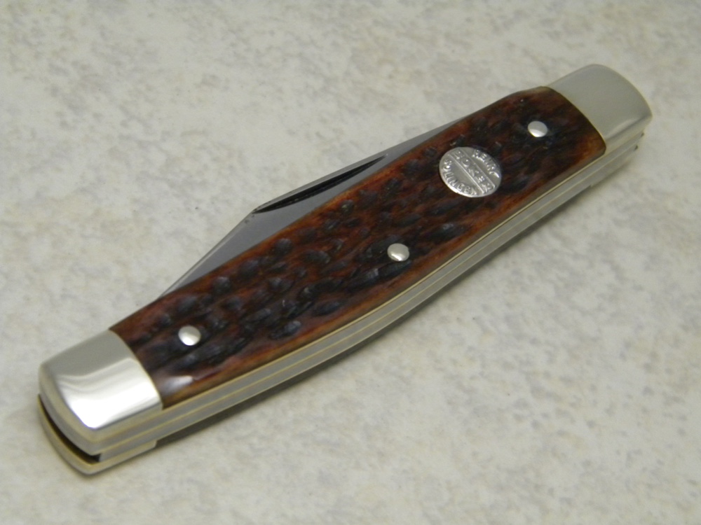 H. Boker & Co. Solingen Germany Tree Brand Bone Stockman Knife