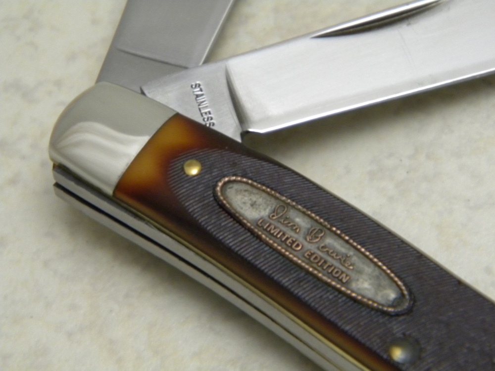 Schrade Walden S.W. Cut. JB1 USA Saw Cut Delrin Jim Bowie Commemorative ...