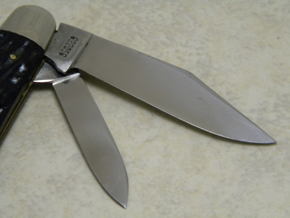 Vintage Robeson ShurEdge USA 622056 Jigged Black 2 Blade Jack Knife