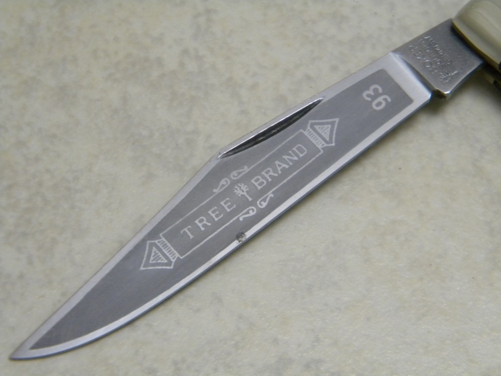 Boker Solingen Germany Tree Brand #93 Jigged Black Slimline Trapper ...