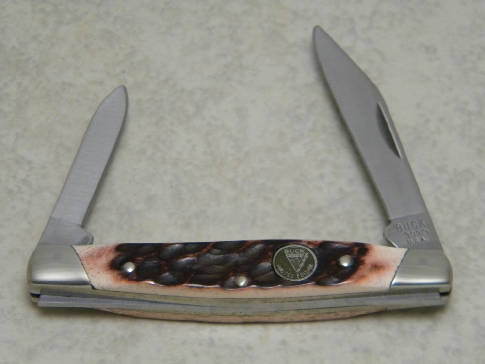 Buck 309 USA Jigged Bone Limited Edition 2 Blade Stockman Knife c.1997