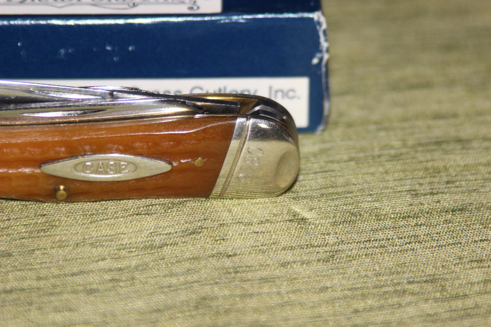 Vintage 1995 Case XX Classic 63046 3 Blade Bone Whitler knife serial ...