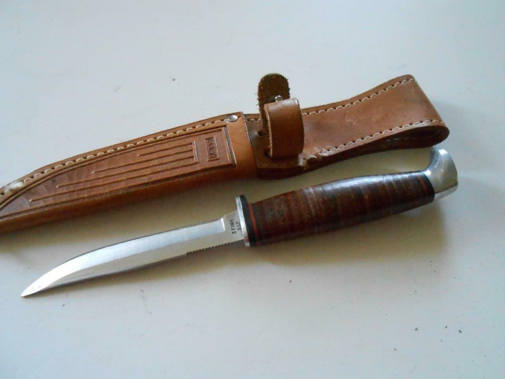 CASE XX USA -3 FINN SSP Fixed Blade Knife & Sheath