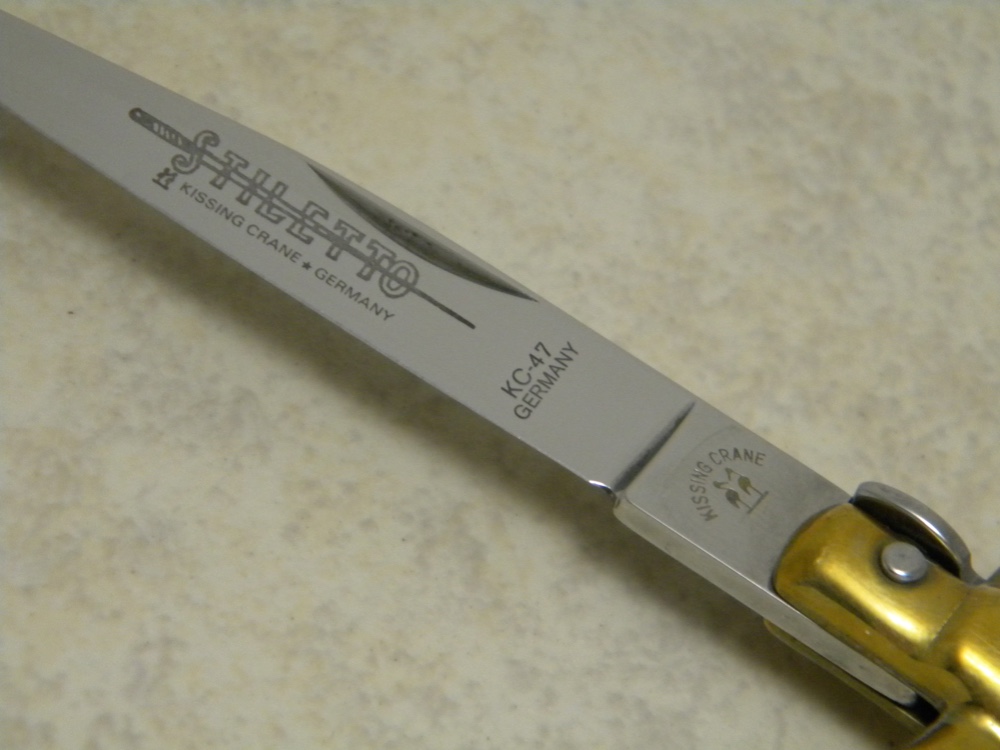 Kissing Crane KC47 Rostfrei Made in Germany Stag Medium Stiletto Knife ...