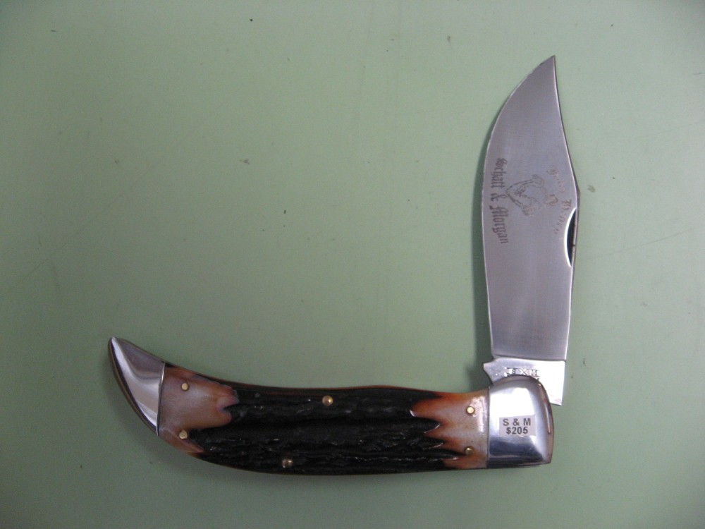 Frontier Double Eagle by Imperial Model 415 Fixed Blade Sheath Knife c ...