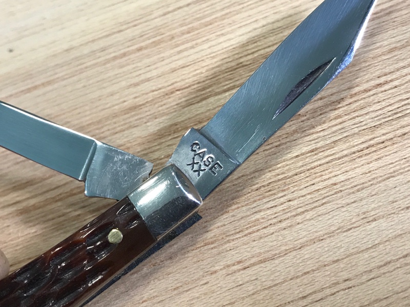 Case XX Vintage Tadpole 6229 1/2 Bone Handle Mint, FACTORY EDGE
