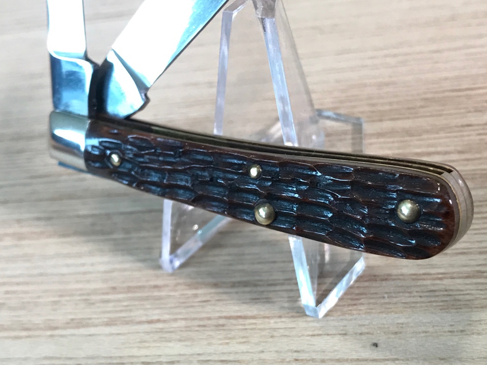 Case XX Vintage Tadpole 6229 1/2 Bone Handle Mint, FACTORY EDGE