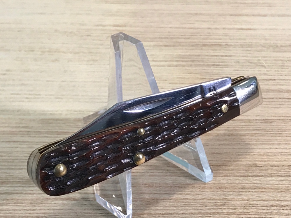Case XX Vintage Tadpole 6229 1/2 Bone Handle Mint, FACTORY EDGE