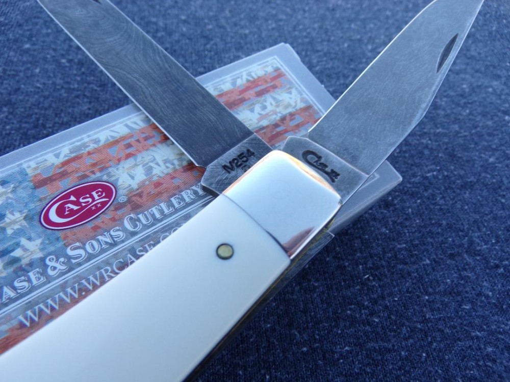 CASE XX DAMASCUS EXOTIC ELEPHANT IVORY TRAPPER