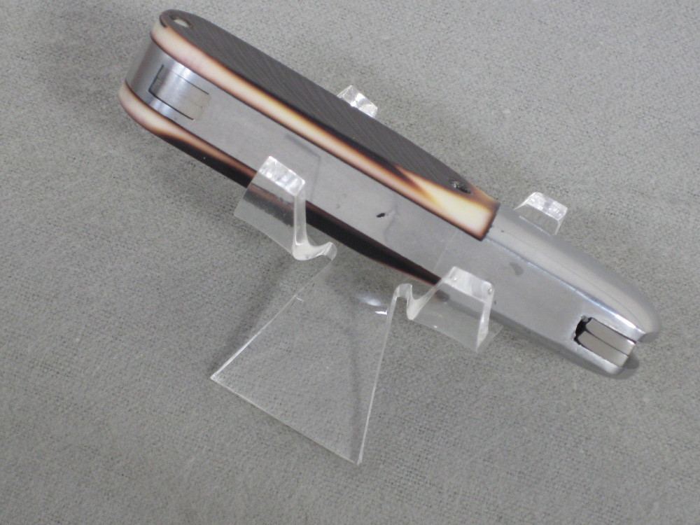 QUEEN STEEL #25 1995 ONE ARM RAZOR ALUMINUM BARLOW 2 BLADE KNIFE IN BOX