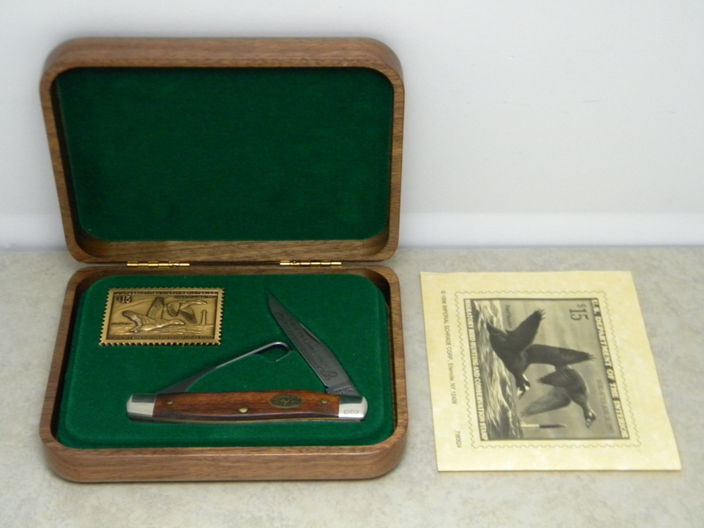 Schrade + USA LTD 1996/97 Federal Duck Stamp Commemorative Bird Hook ...