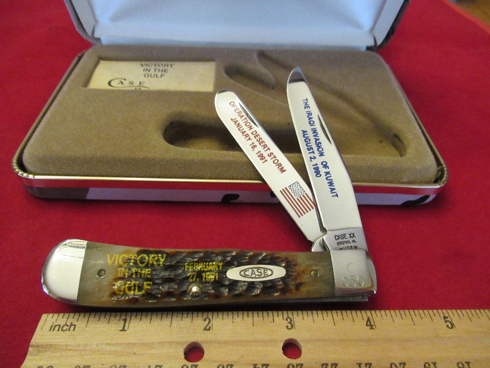Case XX Trapper Pattern # 6254 Commemorative Victory in The Gulf 1991