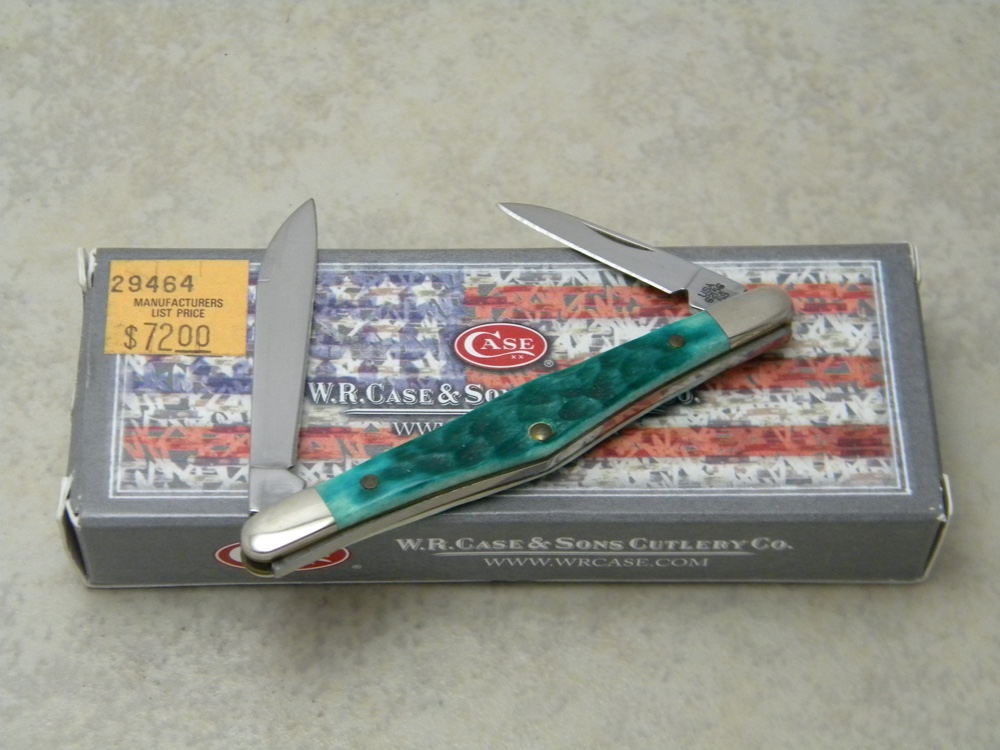 Case XX USA 6 Dot (1974) Laminated Wood 6250 Etched Elephant Toe Knife