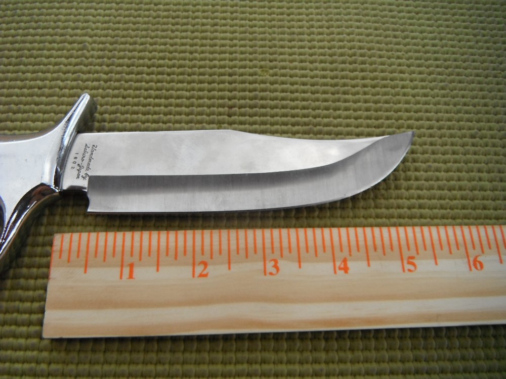 Saburo - Japan fixed blade fighting knife with finger guard handmade by ...