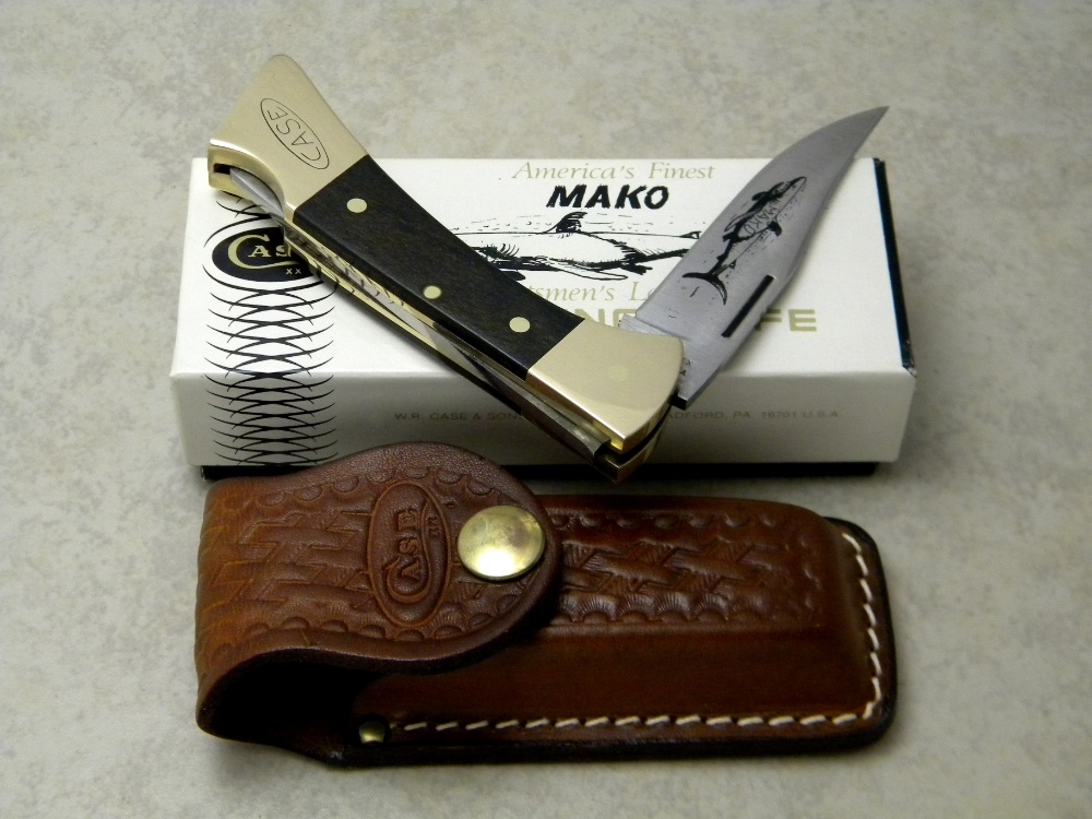 Case XX Stainless USA 1970's Wood P158-LSSP Mako Lockback Knife in Box