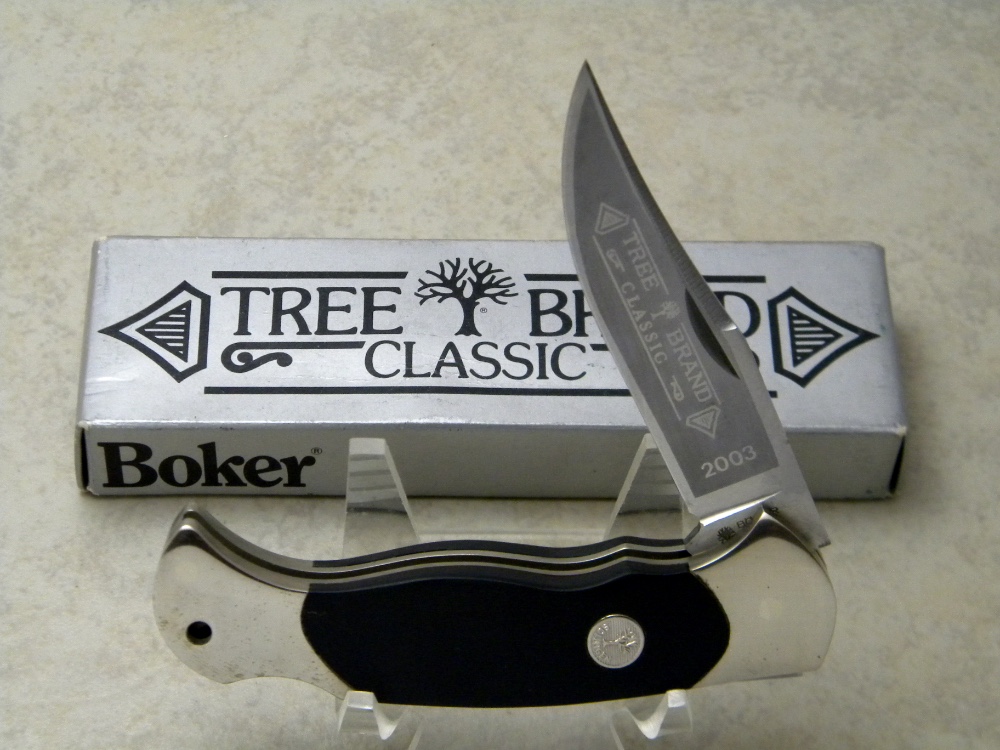 Boker Solingen Germany Stainless Tree Brand Classic Black 2003 Lockback ...
