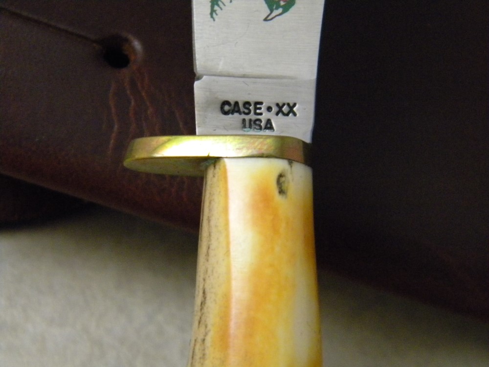 Case XX USA 1979 Stag 523-3 1/4 Small Game Fixed Blade Sheath Knife in ...