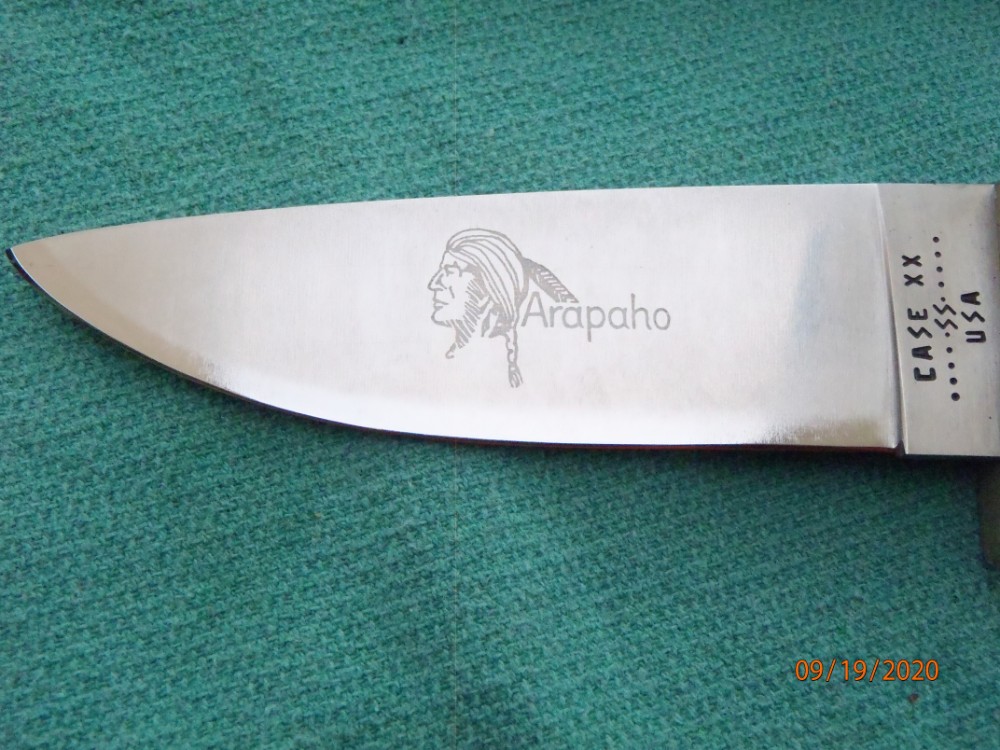 Case XX USA 10 dot 1980 Arapaho Fixed blade with Sheath R503 SSP