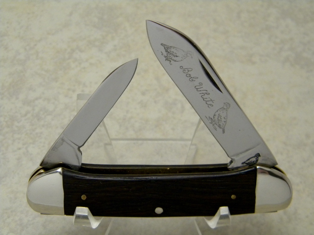 Bob White made by Queen Cutlery USA for Bruce Voyles Wood Canoe Knife
