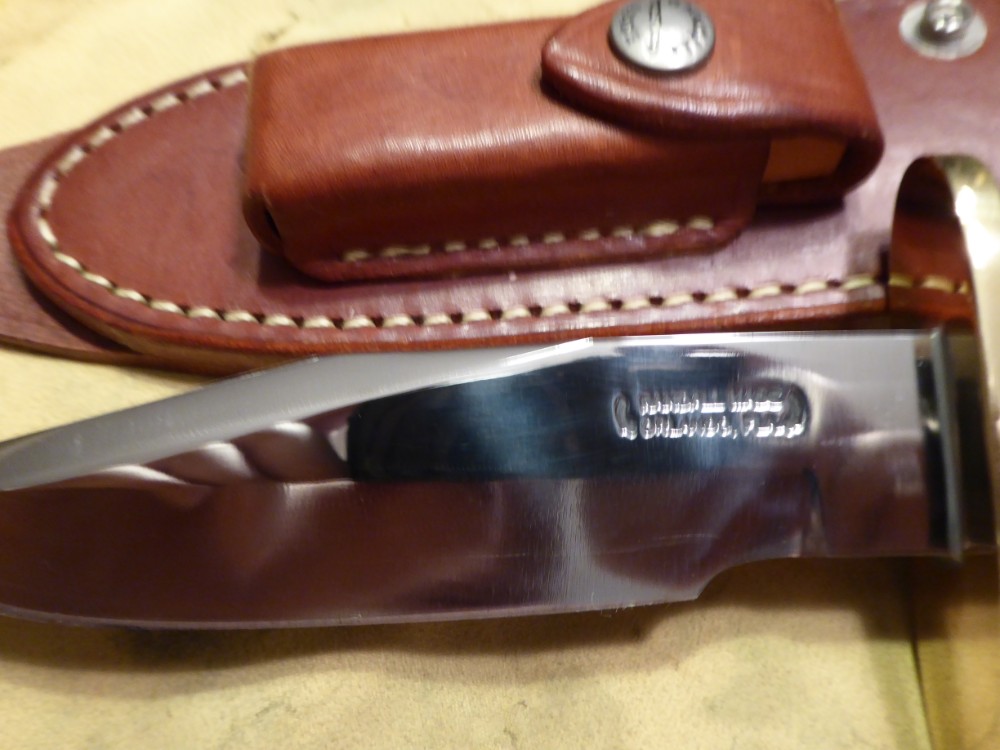 Model 15 "Airman" by Randall Made Knives. Like new with leather sheath