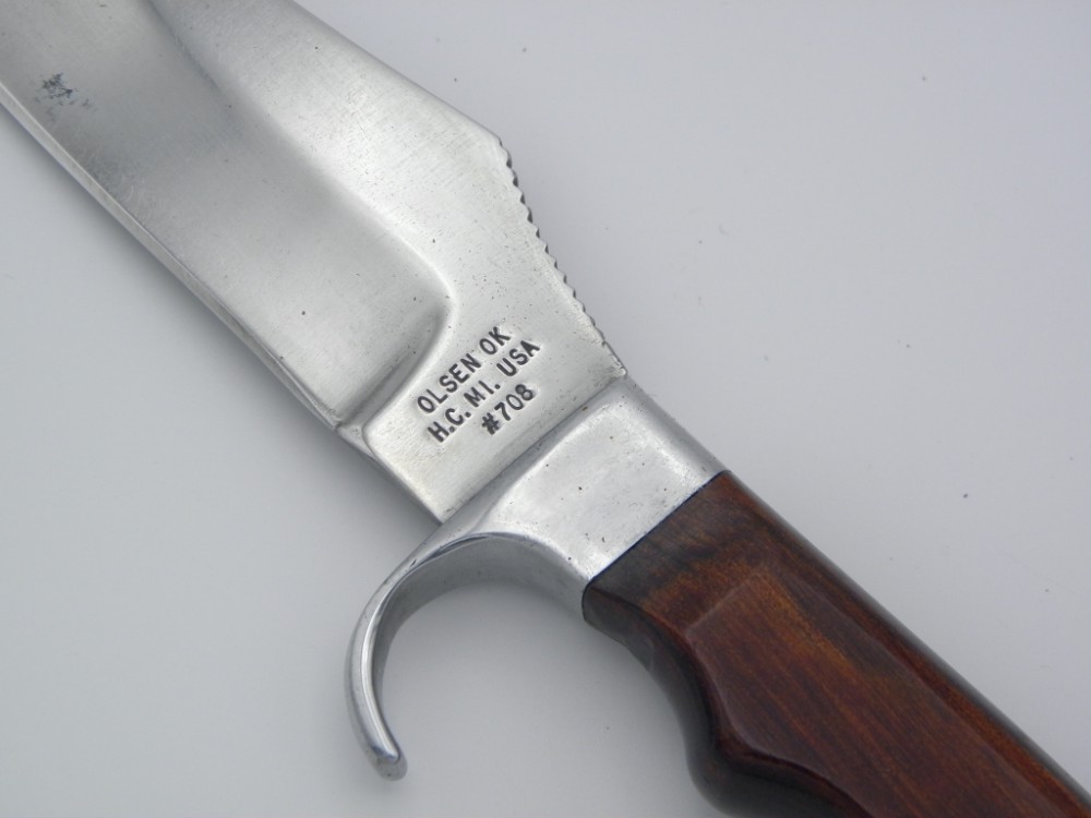 Vintage Collectible Olsen “OK” Fixed Blade Hunting Knife #708