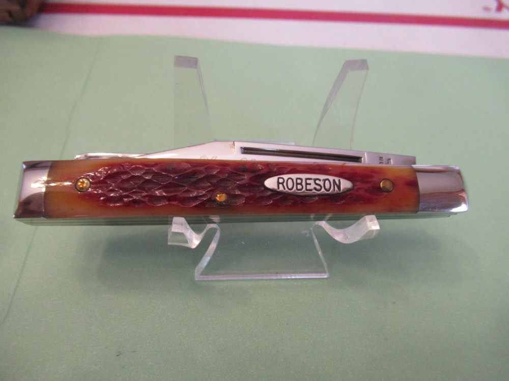 Robeson Shur Edge Honey Brown Bone Doctors Knife 1 of 200