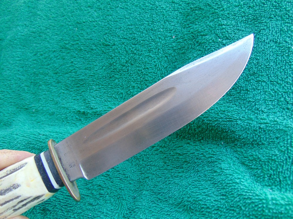 Vintage Voos, Schlieper - Fist w/3 Arrows Logo 6" Fixed Blade Knife w ...