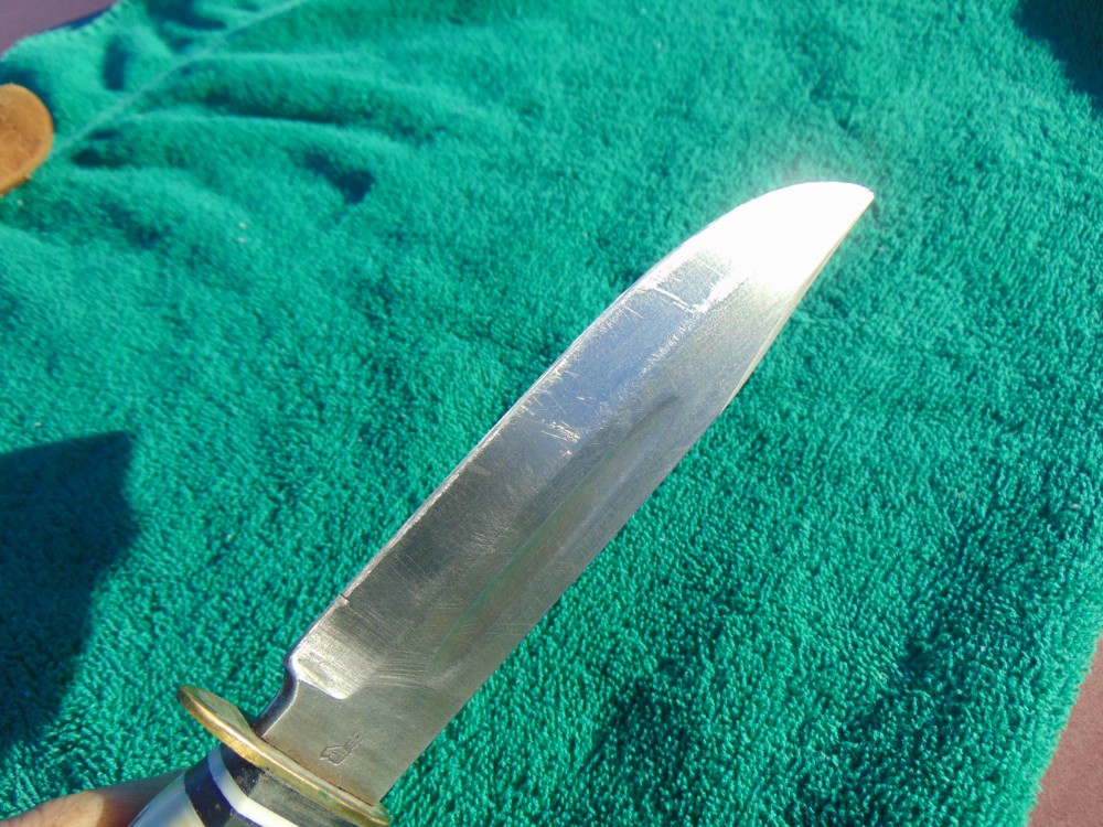 Vintage Voos, Schlieper - Fist w/3 Arrows Logo 6" Fixed Blade Knife w ...