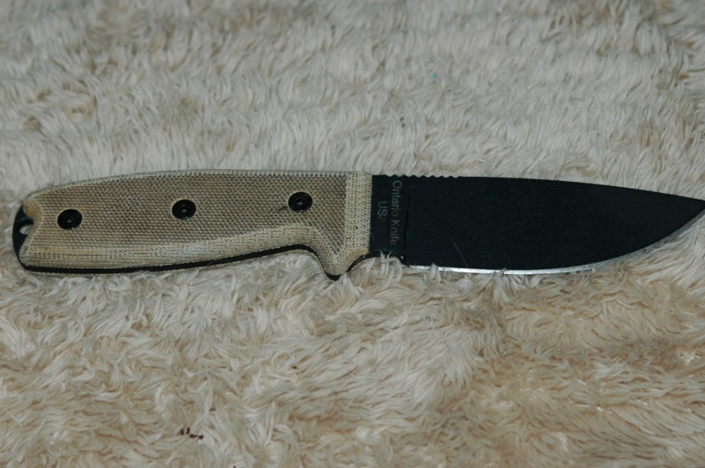 Ontario Rat 3 Fixed Blade Knife with Sheath