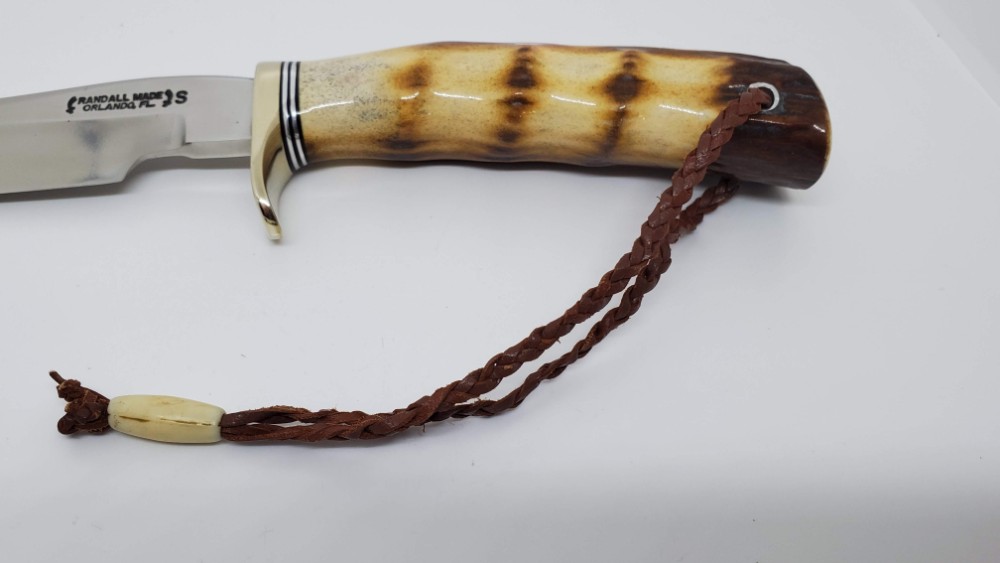Randall Knife Stag Hunter #3-6 SS/ Aluminum & Black Spacers/Compass ...