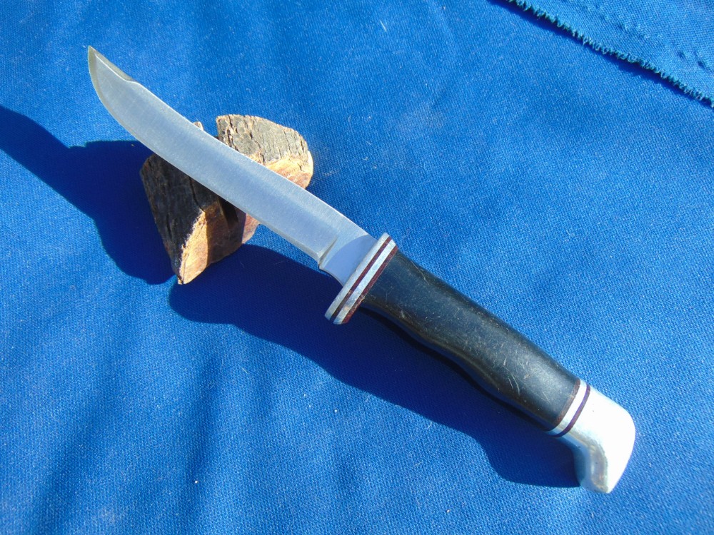 Vintage Buck USA 105 Fixed Blade Knife W/ Original Buck Sheath. Tang ...