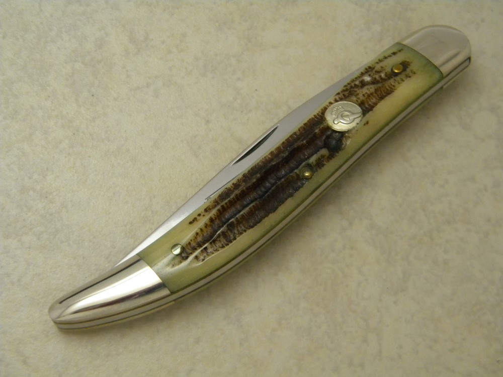 Queen Cutlery Co. Titusville PA #20 Bone Toothpick Knife in Box