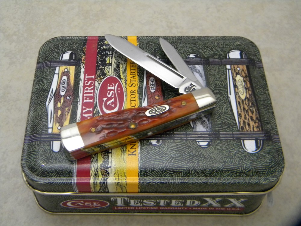 Case XX USA Chestnut Bone 6215 SS "My First Case" Gunstock Knife - NIB