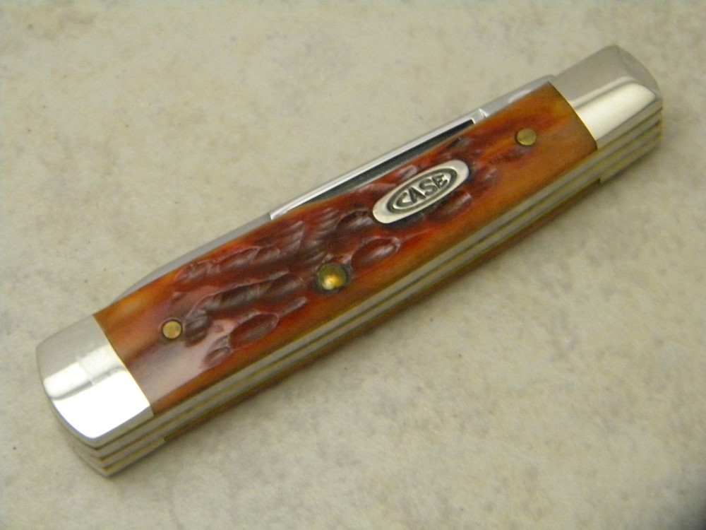 Case XX USA Chestnut Bone 6215 SS "My First Case" Gunstock Knife - NIB