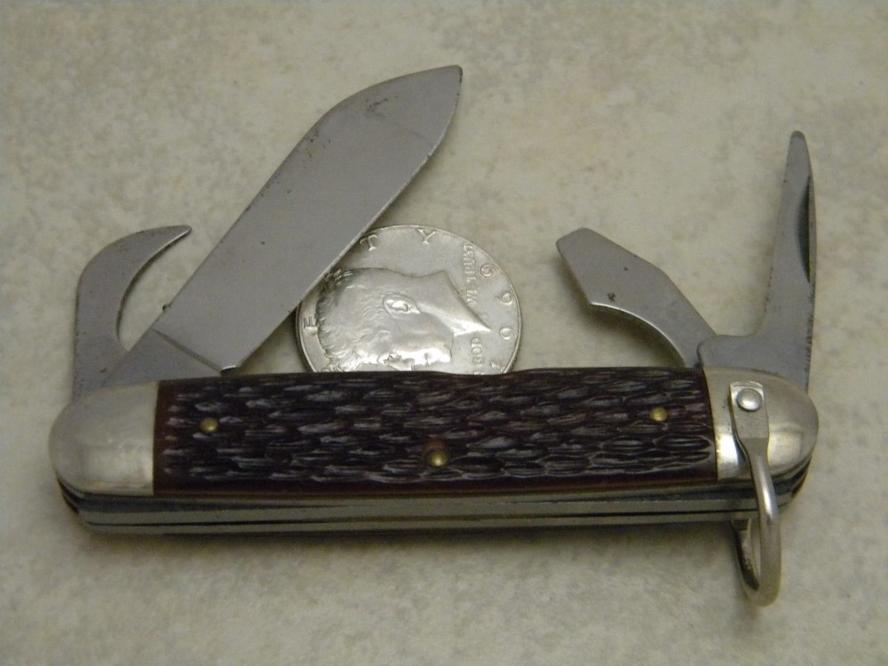 Ulster USA Jigged Delrin Old Timer Camp Scout Knife