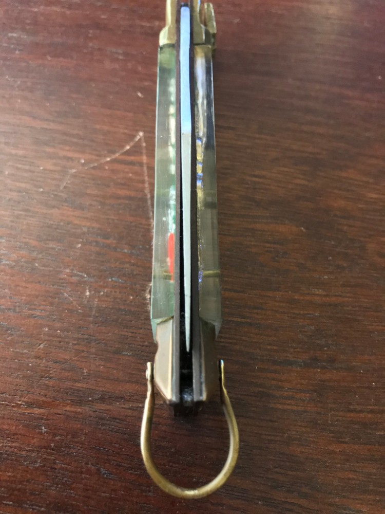 Vintage Japanese Lever Lock with Bail, Marked Stainless Steel on Blade ...