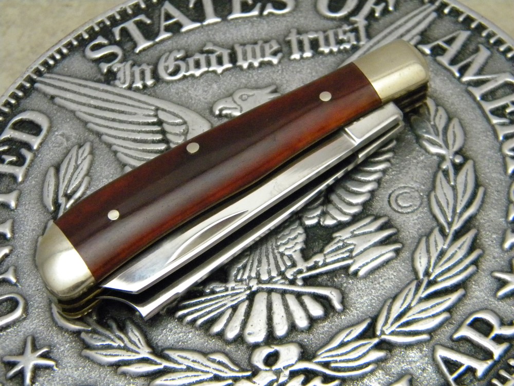 Ka-Bar Kabar Union Cut Co Bone 370 One-Arm Razor Trapper Knife