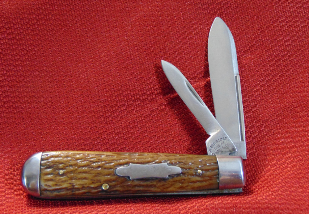 VINTAGE AMERICAN SHEAR & KNIFE CO. SWELL END JACK KNIFE 1853/1914
