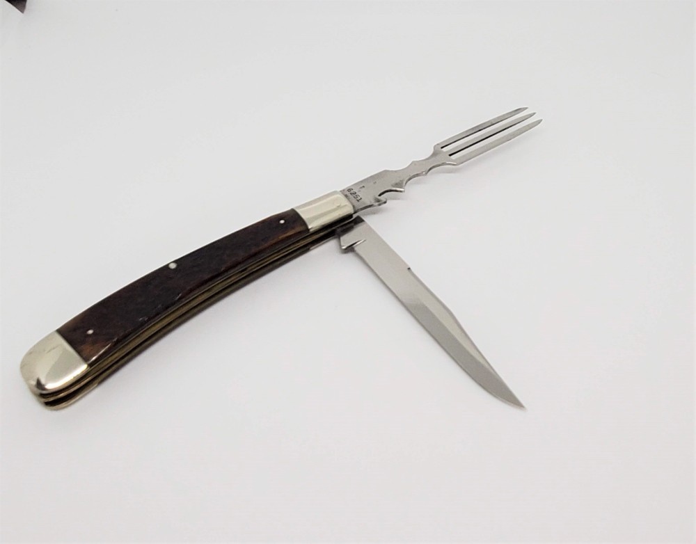 Rare Antique Vintage Case Tested XX 6251 Rogers Bone Knife Fork Combo