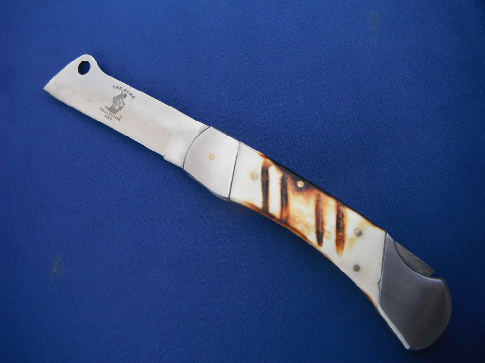 BC 865 9" Bone Collector Cleaver OA Bone Handle Folding Knife