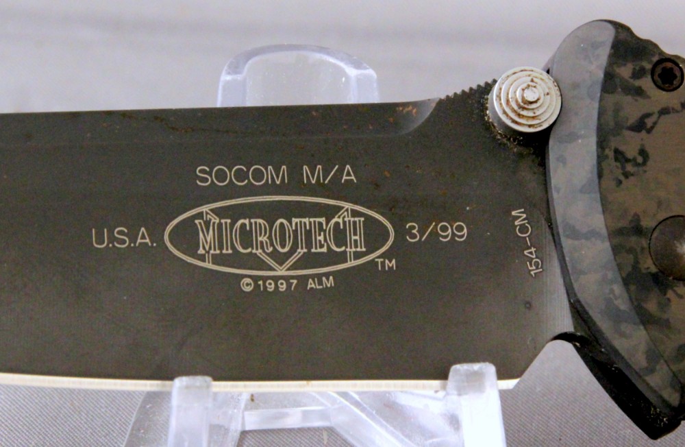 MICROTECH SOCOM M/A 3/99, 154-CM, Single Blade Liner Lock Knife, Original Box & Paperwork