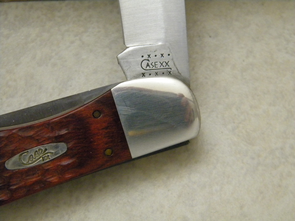 Case XX Stainless USA 10 Dot Wood 6265 SAB Serrated Folding Hunter ...