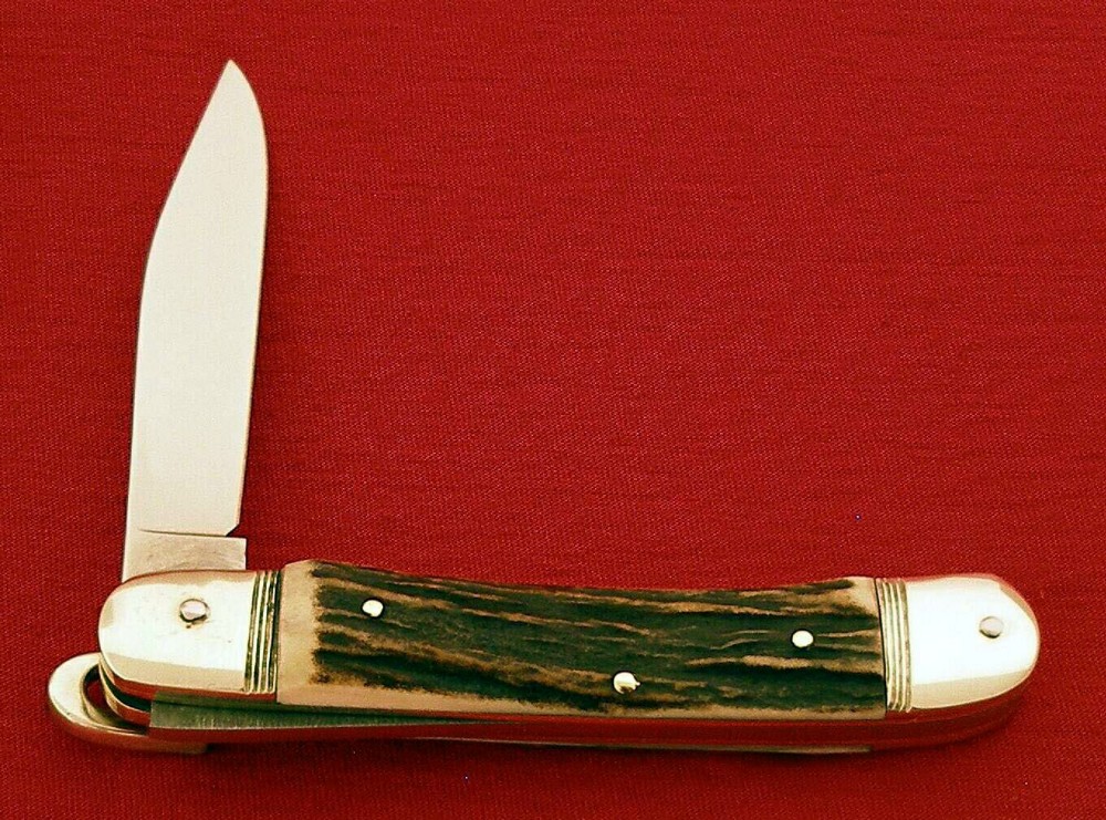 HUBERTUS Solingen Rostfrei Geschmiedet Germany AUTOMATIC SWITCHBLADE ...