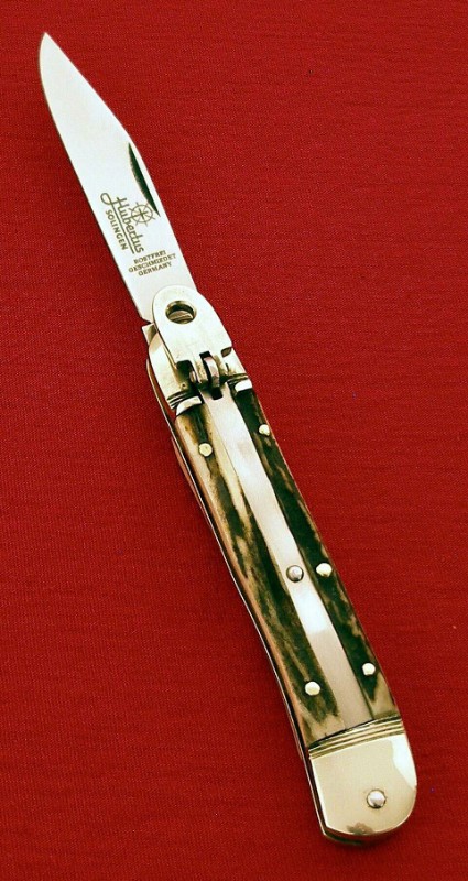 HUBERTUS Solingen Rostfrei Geschmiedet Germany AUTOMATIC SWITCHBLADE ...